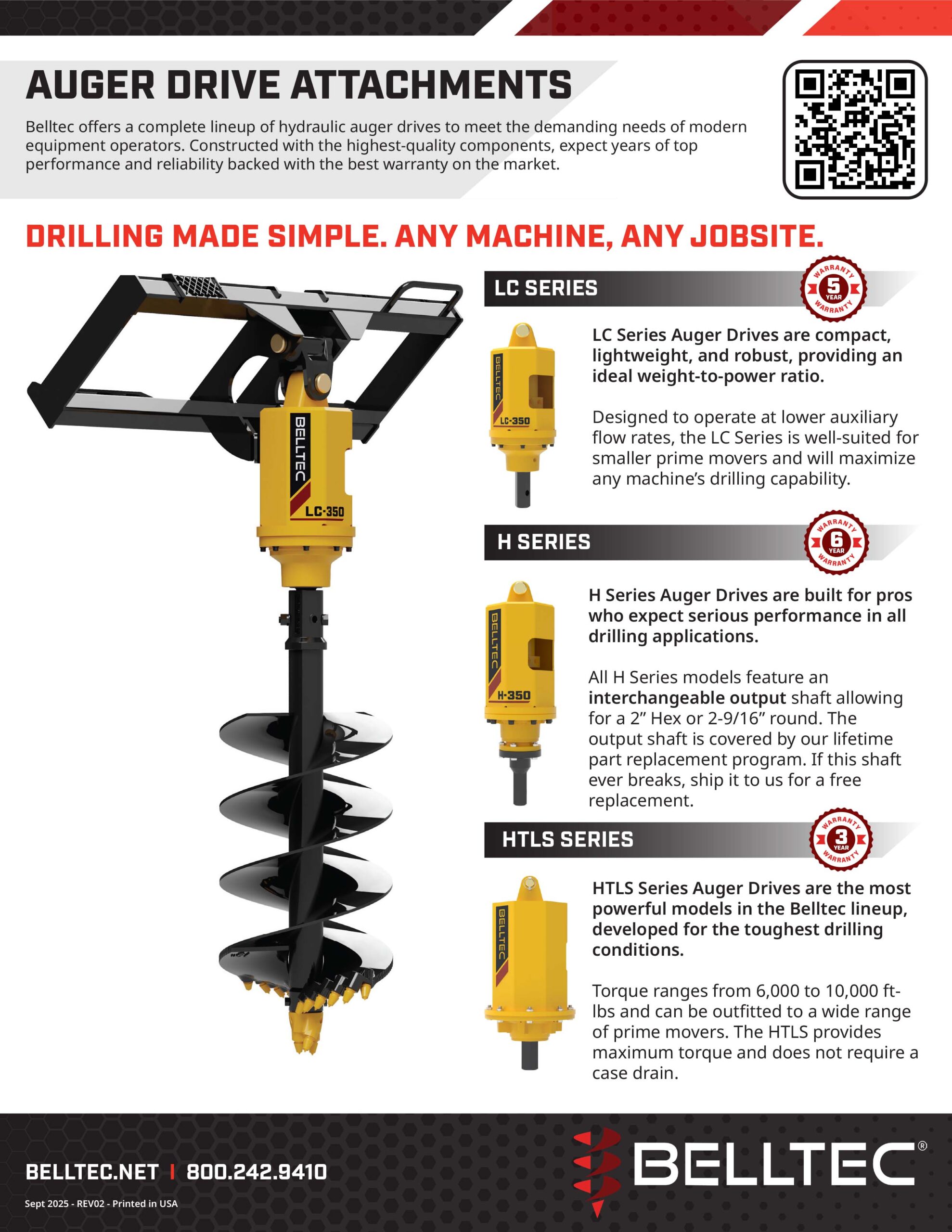 Auger Drive Attachments - Belltec