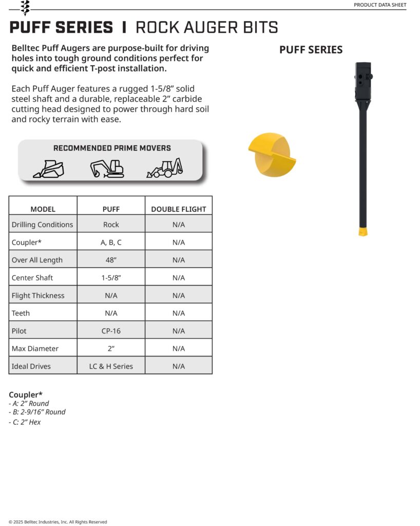Puff Auger - Belltec