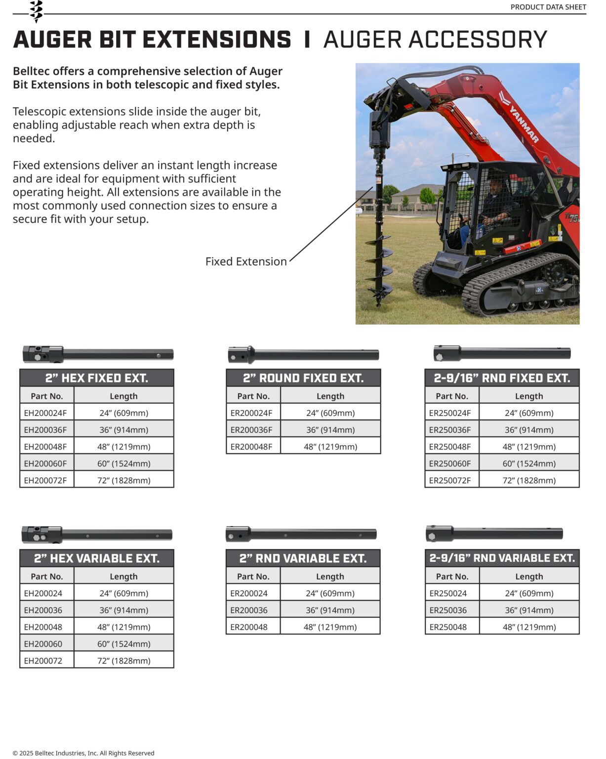 Heavy Duty Extensions - Belltec